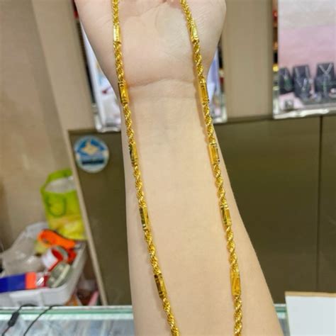 金世界珠寶 黃金9999 八錢六角麻花鍊【限店購】 顯大 純金 空心 麻花 金項鍊 男生項鍊 放大 經典 流行 套頭 蝦皮購物