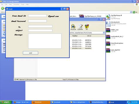 Code World Sending Mail Via Application