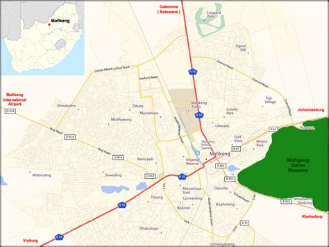 Mafikeng Travel Guide Accommodation Tourist Information
