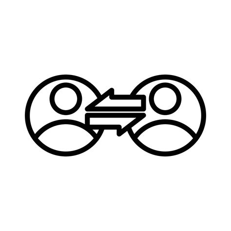 User Interaction Icon Black And White Sign 47847342 Vector Art At Vecteezy