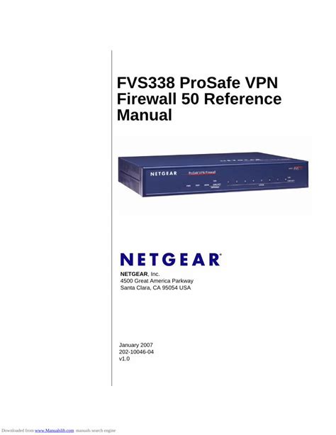 Pdf Manual Netgear Prosafe Fvs338 Vpn Firewall Pdf Dokumen Tips
