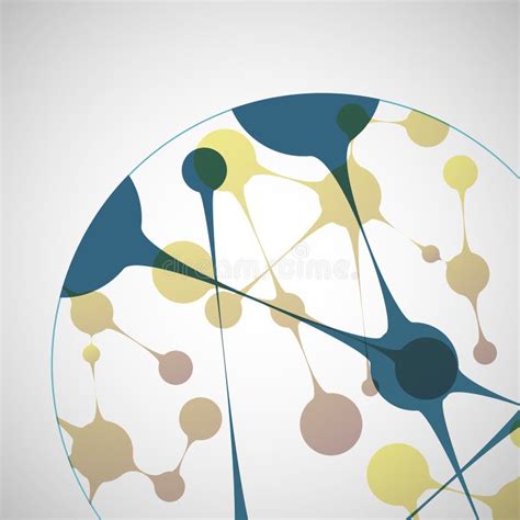 Vector Biotechnology Illustration Science Design Molecule Dna Stock
