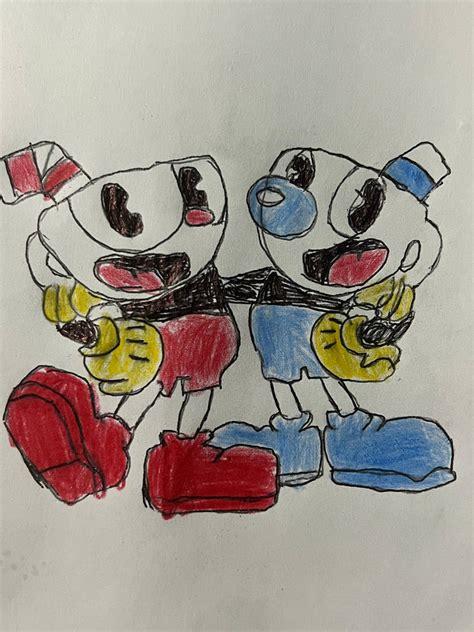 I Draw Cuphead And Mugman Form The Cuphead Show By Alextoledooffcial On