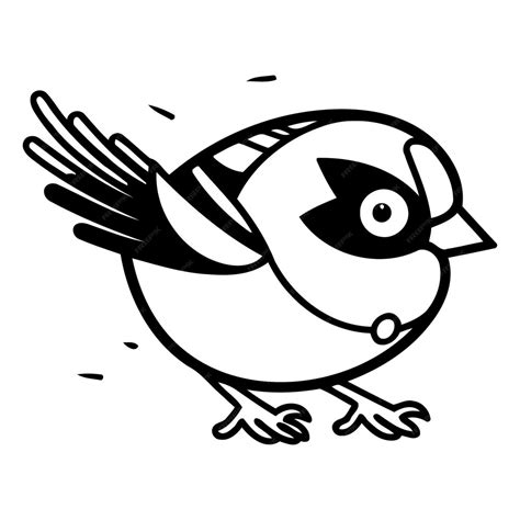 Premium Vector Cartoon Illustration Of Cute Little Bullfinch Bird
