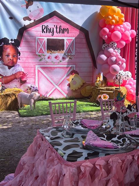Pink Farm Party Birthday Rhythms Farm Catch My Party