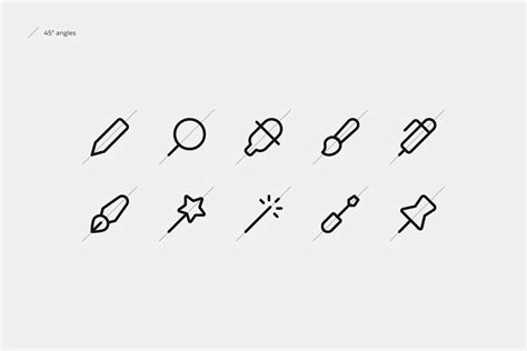 User Interface Line Icon Set Design Process On Behance