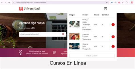 Proyecto Carrito De Compras En Html Css Y Javascript Gerardo Melendez