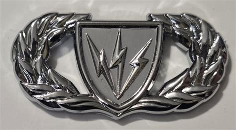 Commo Badge Basic Chrome Pin On State Guard Association Of The