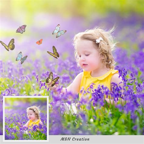 50 Butterfly Overlays Photoshop Natural Flying Butterflies Etsy