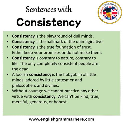 Sentences With Consistency Consistency In A Sentence In English