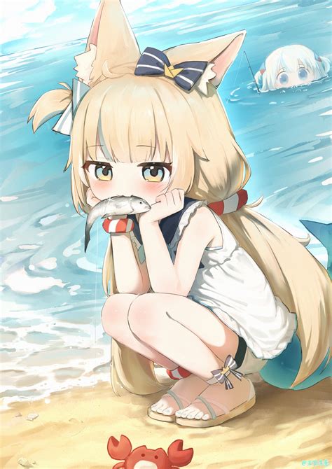 Go Sai Tamanegi Gawr Gura Kaniki Sameko Saba Sameko Saba Hololive