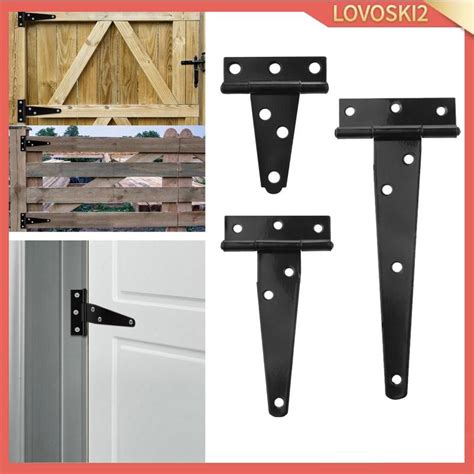 [lovoski2] 6pcs Heavy Duty T Hinge Tee Hinge T Strap Hinge Shed