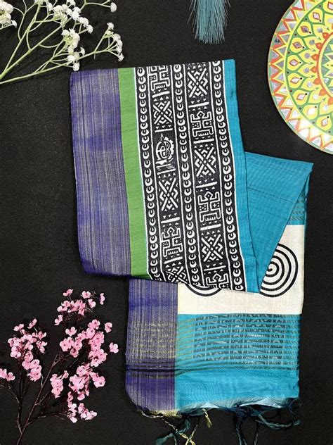 Tussar Silk Block Printed Saree At Rs 700 तुस्सर रेशमी साड़ी In Surat