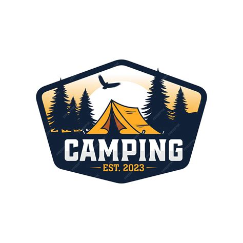 Premium Vector Camping Outdoor Adventure Template Tent Camp Vector