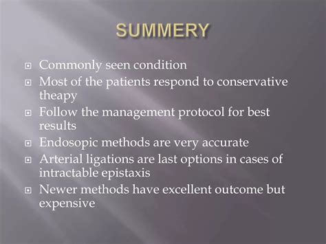 Management Of Epistaxis Pptx