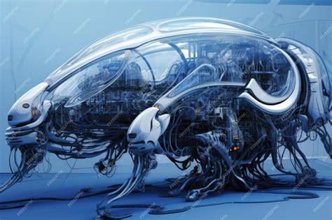 Premium Ai Image Biohybrid Robots Sensory System Blueprint