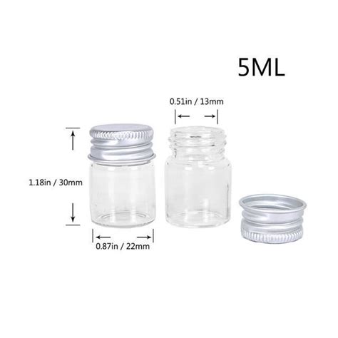 Bocal En Verre 5ml Petites Bouteilles En Verre Transparent De 5ml 8ml