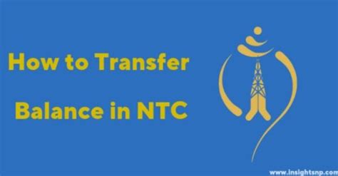 How To Transfer Balance In Ntc Step By Step Guide 2024