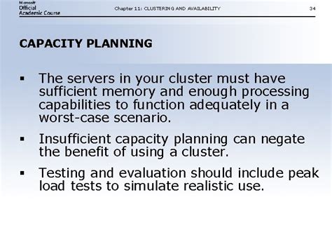 chapter 11 clustering and availability chapter 11 clustering