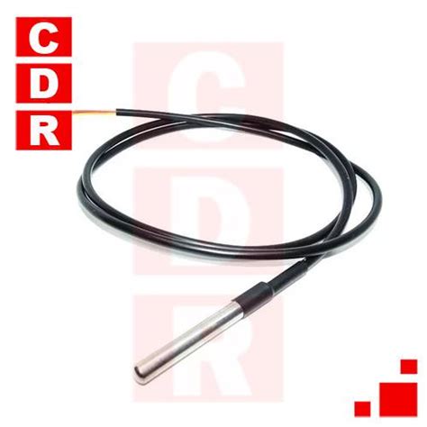 Sensor Digital De Temperatura Ds18b20 C Cable Sumergible 2mt Sensor