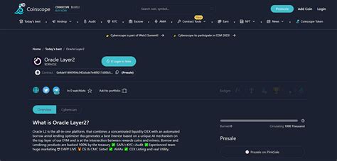 Coinscope — Listing🥂 Oracle L2 Medium