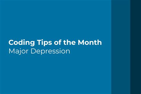 coding tip major depression ochsner health network