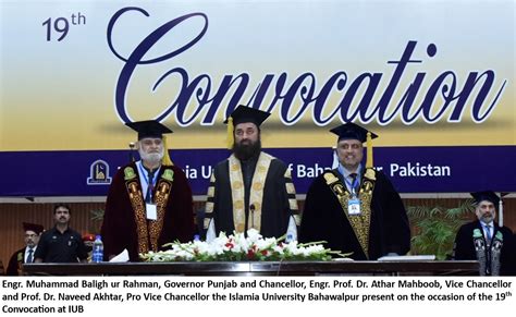 19th Convocation 2023 Was Conducted At The Islamia University Of