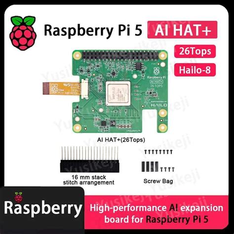 Original Raspberry Pi 5 Ai Hat บอร์ดขยาย 13tops 26tops M2 Hat Pcie