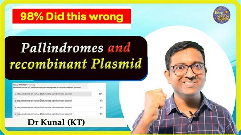 Palindrome Sequence And Recombinant Plasmid Youtube