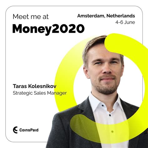 Taras Kolesnikov On Linkedin Looking Forward To Exploring New Business Opportunities At Money