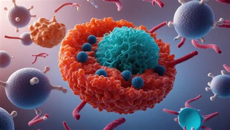 A Detailed View Of Cellular Structures Showcasing Biological Interactions Premium Ai Generated