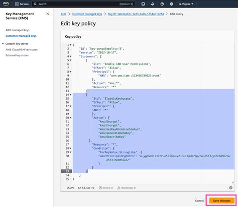 Encryption At Rest In Elastic Cloud Bring Your Own Key With Aws Kms