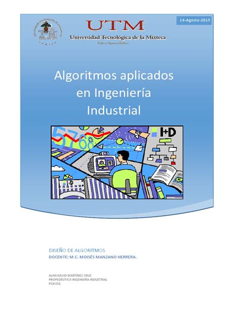 Algoritmos Aplicados En Ingenieria Industrial Pdf Ingeniería Industrial Diseño