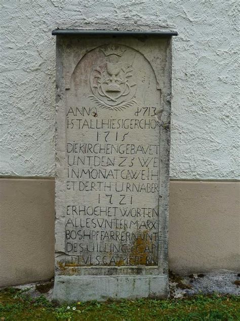 Gedenkstein Für Stadtpfarrer Und Dekan Markus Bosch 2009 Löffingen Damals