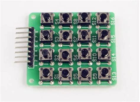 Clavier 4x4 Avec Boutons Poussoirs