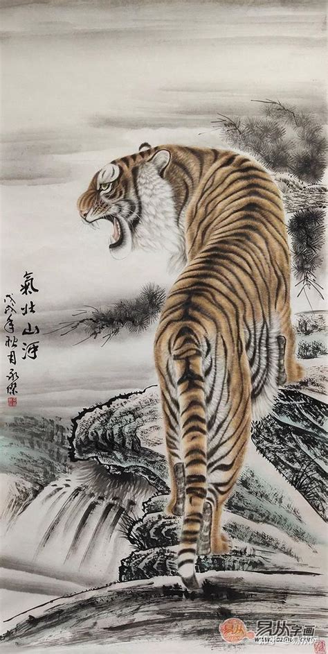 以写形来传神读当代画家布永杰的国画虎艺术 知乎