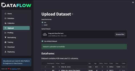 Github Silvermete0rdataflow Automated Low Code Ml Web Platform