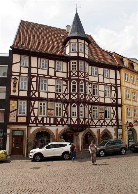 Ornate Traditional Timber-framed House, Fulda, Germany Editorial Stock ...