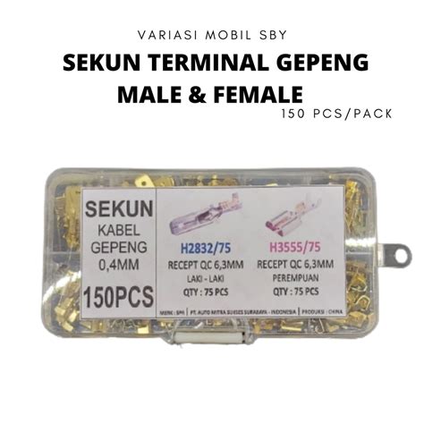 Jual SKUN KONEKTOR GEPENG CEWEK LAKI SKUN FEMALE MALE TERMINAL