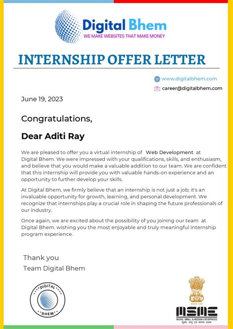 Aditi R On Linkedin Internship Webdevelopment Excitedtolearn Professionalgrowth