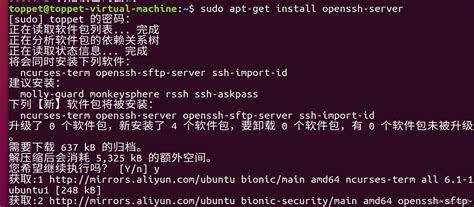 安装 Ssh 软件安装sshd Apt Csdn博客