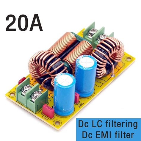 10a 20a Dc50v Dc Lc Filter Emi Electromagnetic Interference Filter 20a