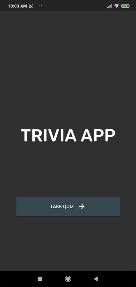 A Triviaquiz App Made In Flutter For Answering Fun Trivia Questions
