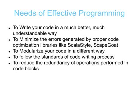 Effective Programming In Scala Pptx Programming Languages Computing