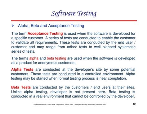 Chapter 8 Software Testing Pdf Operating Systems Computer