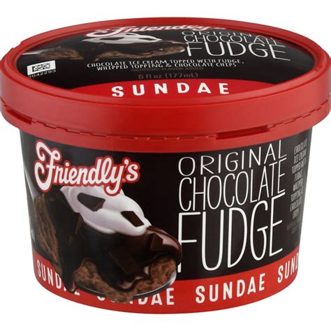 Friendlys Sundae Original Chocolate Fudge Caseys Foods