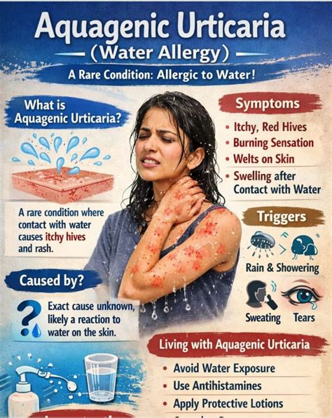 Aquagenic Urticaria Rare Water Triggered Hives Dr S0 Mikaye Posted