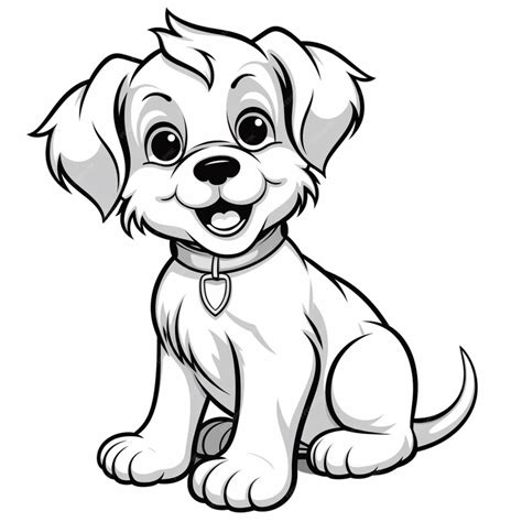 Premium Ai Image A Vector Of A Cute Catoon In Black And White Coloring