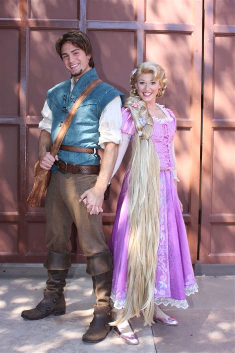 Rapunzel And Flynn At Disneyland Cute Couple Halloween Costumes Couple Halloween Costumes