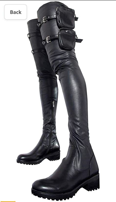 Sci Fi Boots Sci Fi Outfits Cyberpunk Accessories Thigh Length Boots Armor Boots Armor